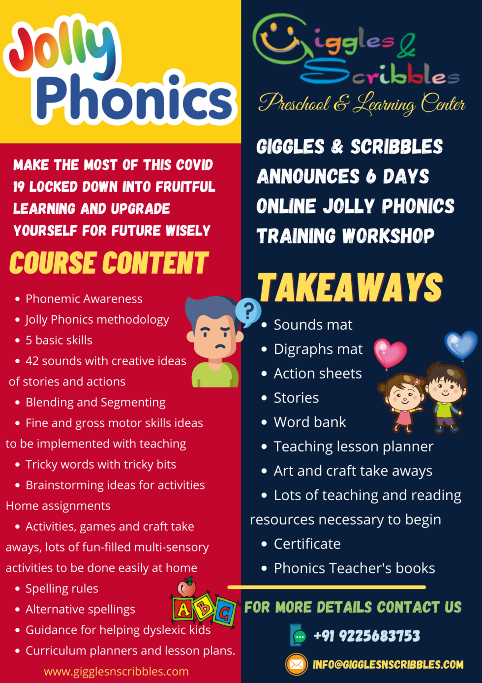GNS Jolly Phonics Classroom Poster Giggles N Scribbles