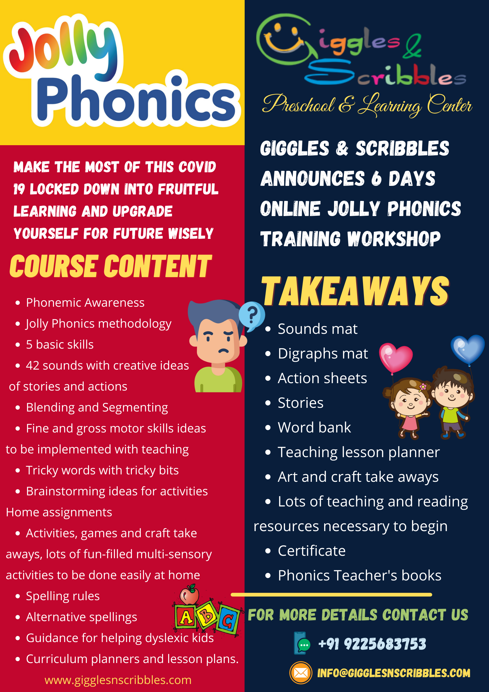 GNS Jolly Phonics Classroom Poster Giggles N Scribbles